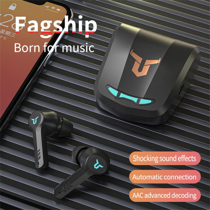 Universal Gaming Earphone Wireless Bluetooth 5.0 With Charging Case ...