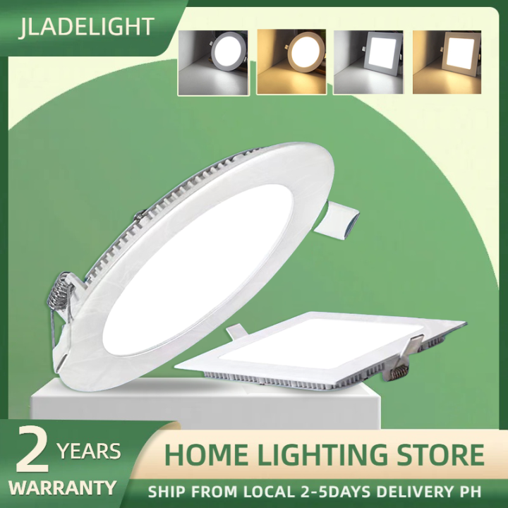 【COD】Recessed LED Pin light Ceiling Light Panel Lights Round & Square ...