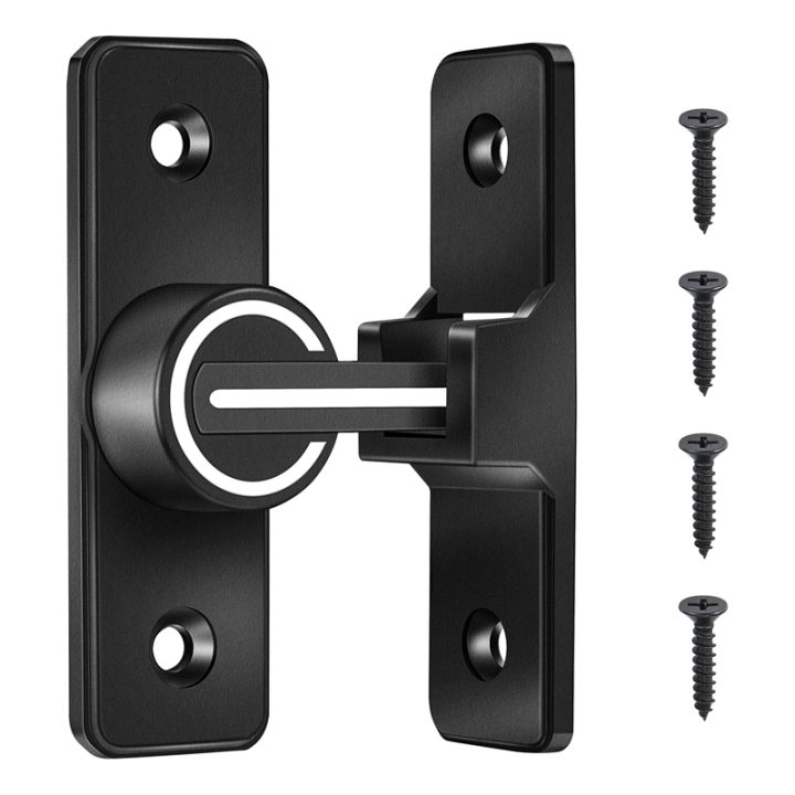 Barn Door Lock Hardware, 90 Degree Heavy Duty Gate Latches Flip Latch Safety Door Bolt Latch ...