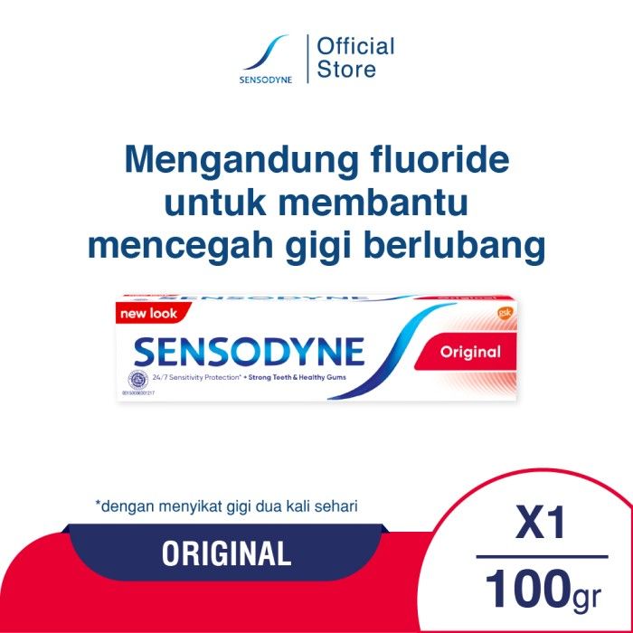 Odol Sensodyne Merah Original 100gr Pasta Gigi Sensitive Gigi Ngilu ...