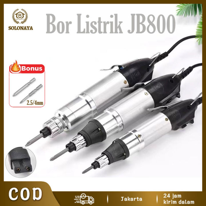 Obeng Listrik Screwdriver Elektrik JB800 Bolak Balik Lengkap 2 Obeng ...