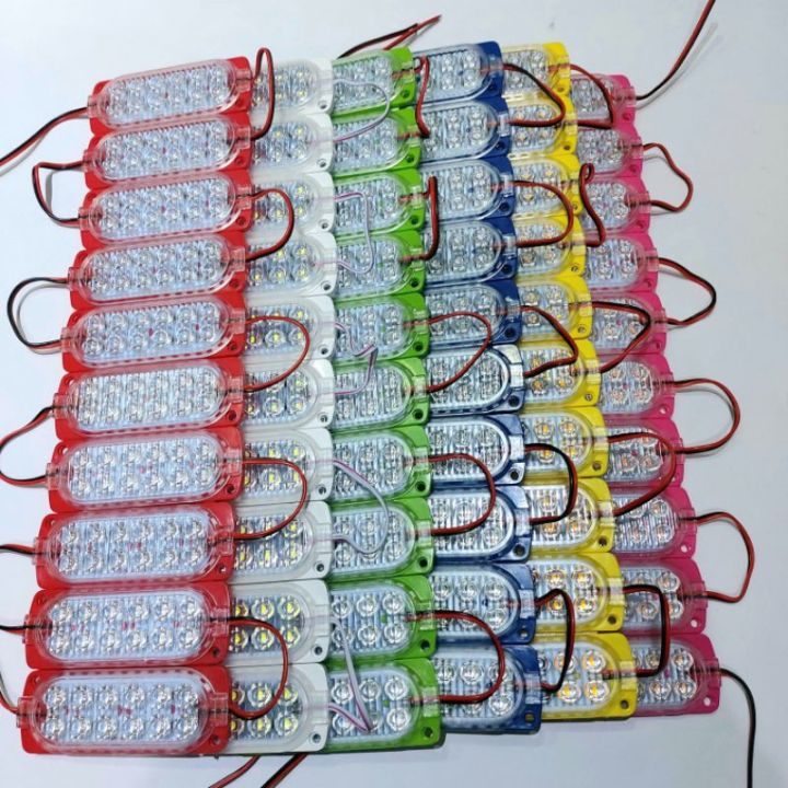 LED MODUL 12 MATA ULTRASONIC 24 VOLT WATERPROOF LAMPU KOLONG BIS TRUK ...