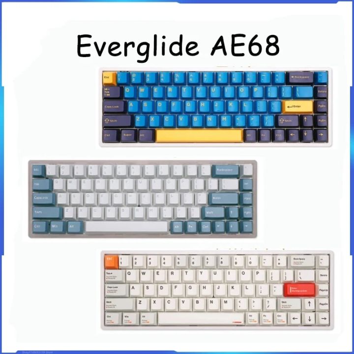 Everglide สวิตช์แม่เหล็กคีย์บอร์ดแบบกลไก Ae68 8K Rt แบบมีสาย Abs ...
