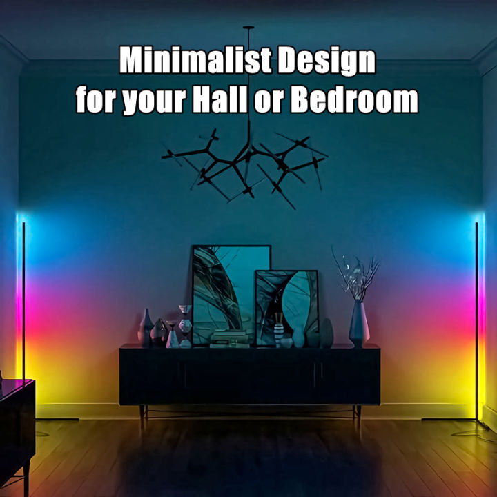 Nordic RGB Standing Floor Lamp/ Bedroom Standing Light/ Gaming RGB ...