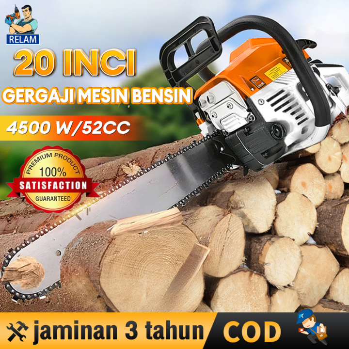 REAIM Gergaji Mesin Kayu Listrik 2Tak 4500W Mesin Potong Kayu 20inch ...