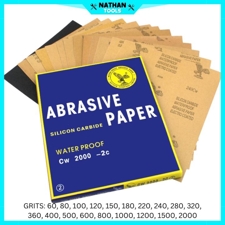 LIHA / Sandpaper Waterproof Abrasive Sanding Paper #60 up to #2000 ...