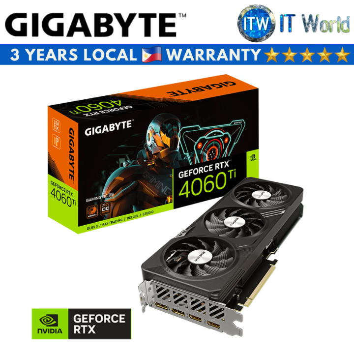 Gigabyte RTX 4060 Ti Gaming OC 8GB GDDR6 Geforce Graphic Card (GV-N406TGAMING-OC-8GD) | Lazada PH