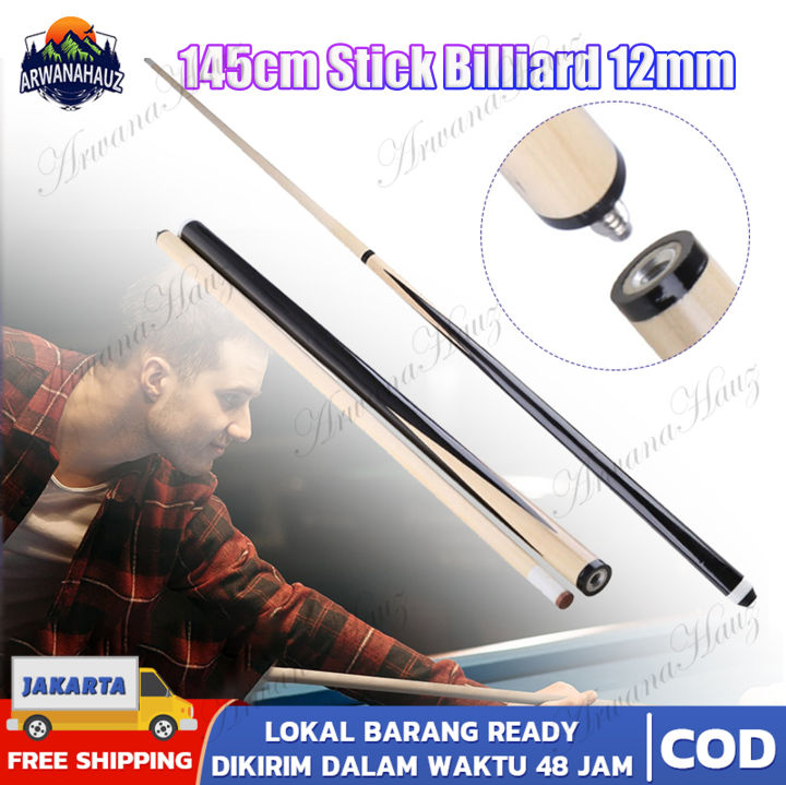 Stik Biliar - Stick Billiard Sambung 2 Murah Tip 12mm/145cm Cue ...