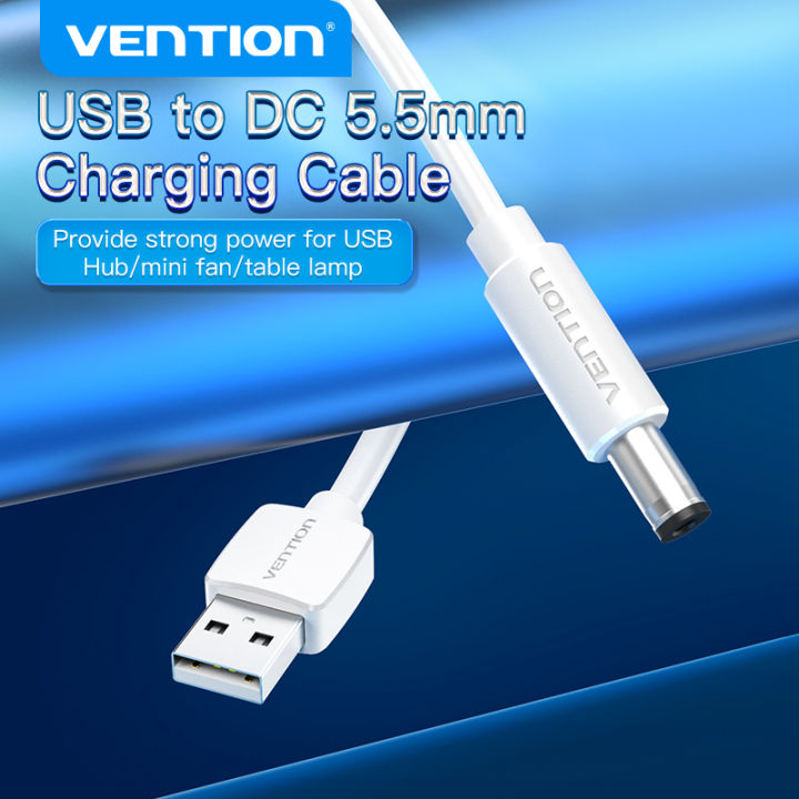 Vention USB to DC 5.5mm Charging Cable USB A Male to DC 5.5 Jack ...