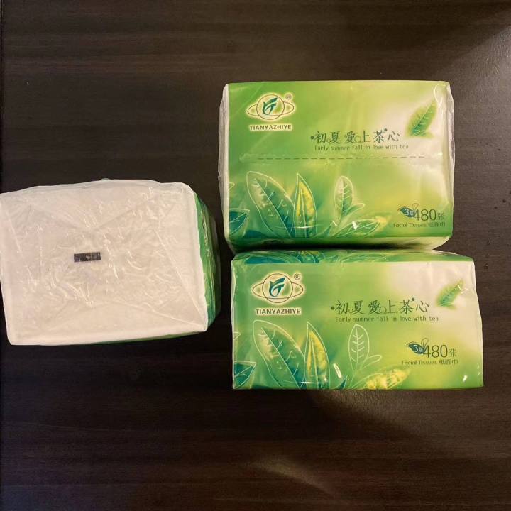 Green tea tissue 4ply(480 sheets )*8 packs | Lazada PH