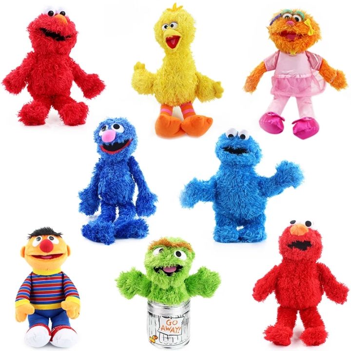 Sesame Street Plush Toys 8 Styles 30-40cm Elmo Cookie Grover Zoe& Ernie ...