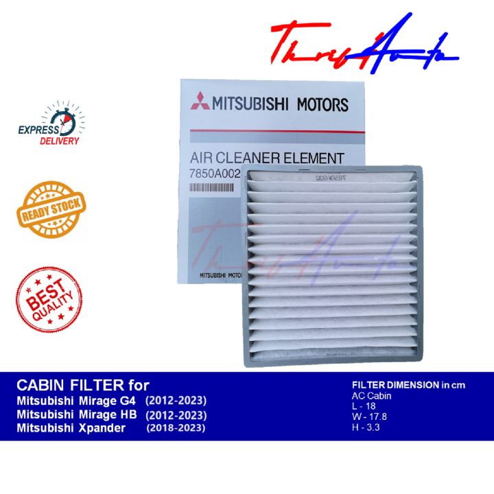 AC Cabin Filter for Mitsubishi Mirage G4/HB (2012-2023), Xpander (2018 ...