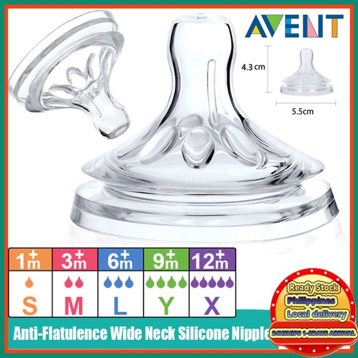Avent Baby Nipple Natural Wide Nipple Fast Flow Nipples For Avent Natural Bottle Soft Nipples ...