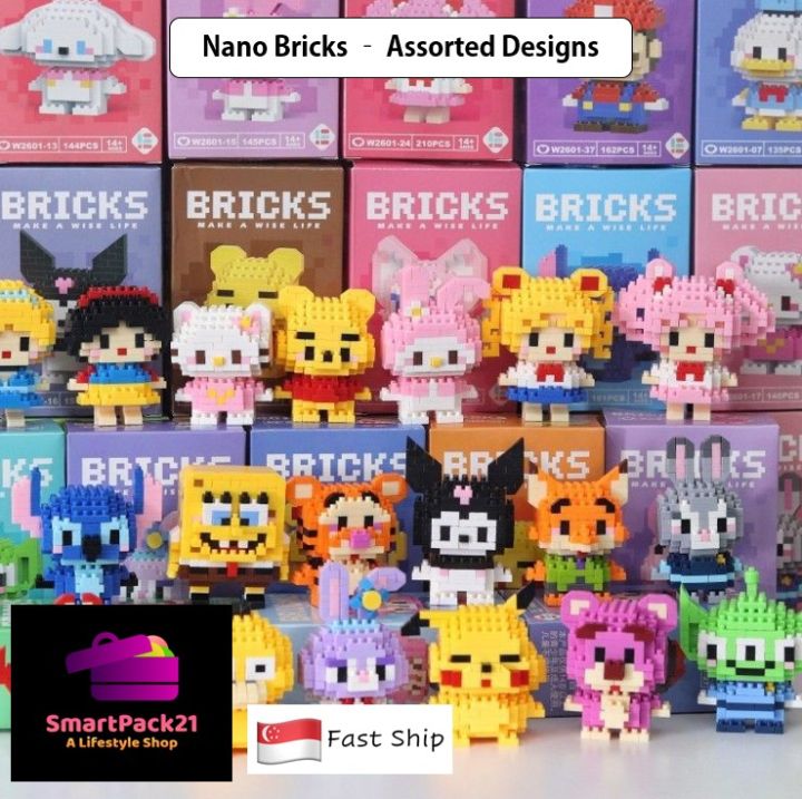 [🇸🇬SG Ready Stock]Nano Block - Assorted Designs | Building Block | Mini Blocks | Pikachu ...