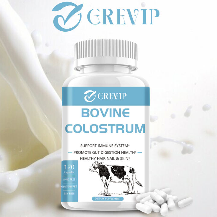 Grevip Bovine Colostrum Capsules Contain Probiotics To Improve ...