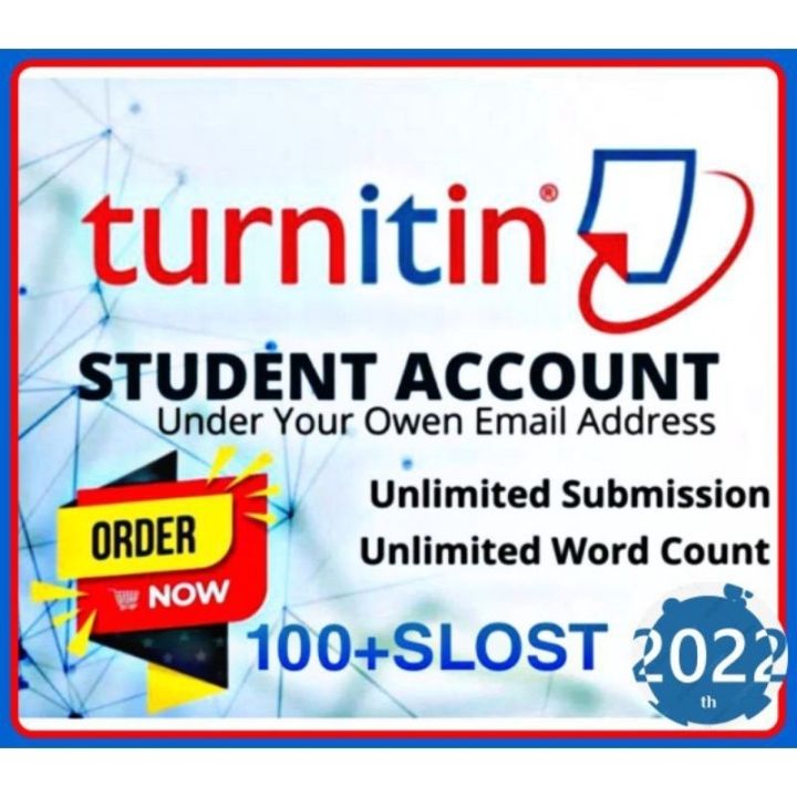 Turnitin Account for Student Unlimited Word Check 100 Slots( Made ...