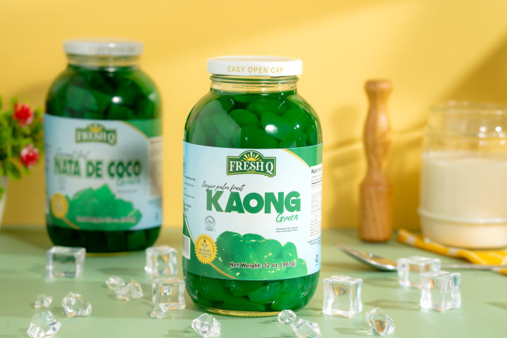 Fresh Q Sweet Preserve Kaong Green (Sugar Palm Fruit) | Lazada PH