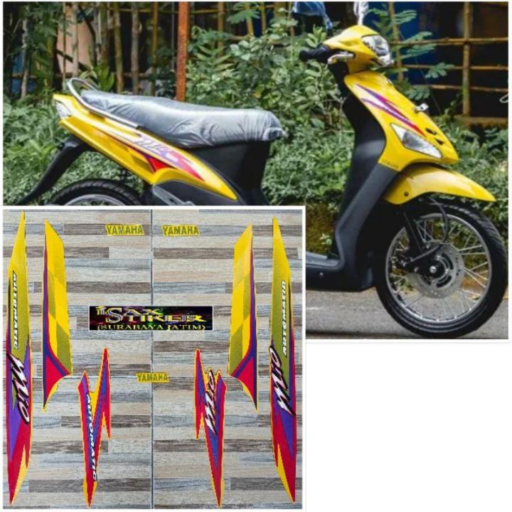 striping original Yamaha Mio sporty smile kuning Yello tahun 2003 2004 ...