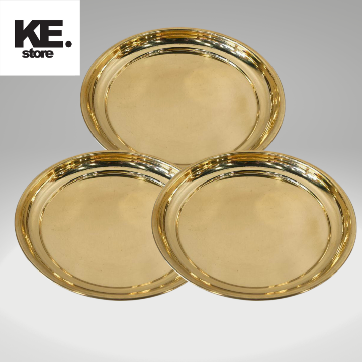 HALWA PLATE PLAIN/POOJA TATTHU/PLATE/BRASS/THAMBALAM/DECORATION | Lazada