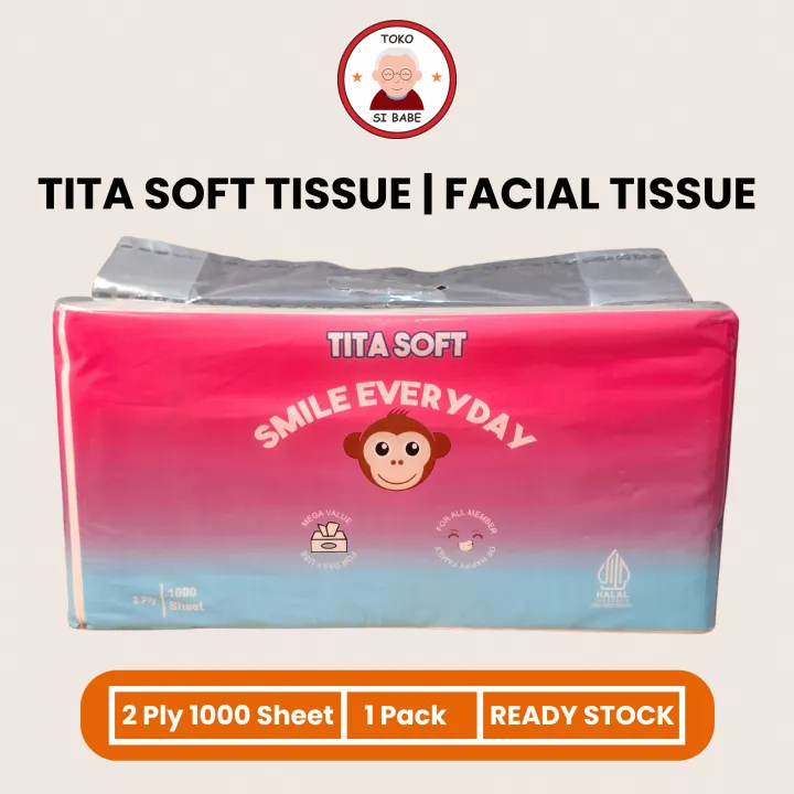 TISSUE TITA SOFT 2 PLY 1000 SHEET | TITA SOFT 1000 SHEET | Facial ...