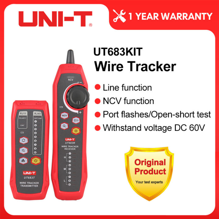 UNI-T Lan Tester Network (UT683KIT) Wire Tracer Cable Tracker RJ45 RJ11 ...