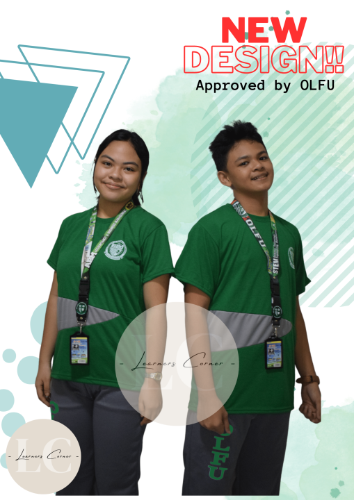 OLFU COLLEGE and SHS PE Uniform high quality cotton garterized small to ...