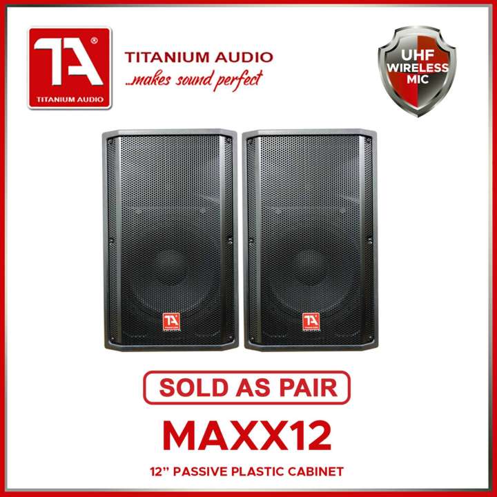 TITANIUM AUDIO MAXX12 / 12 Inch Passive Plastic Cabinet Speaker ...