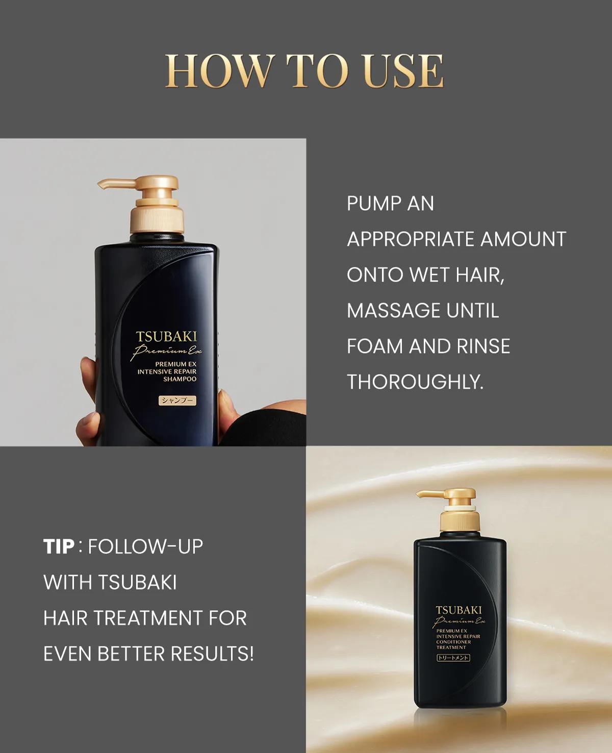 TSUBAKI Premium Ex Intensive Repair Shampoo, Conditioner & Ex Repair Mask Bundle | Lazada PH