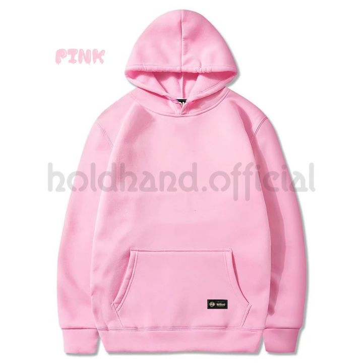 Sweater Pria / Wanita Hoodie Tebal Polos Babby Pink Best Premium ...