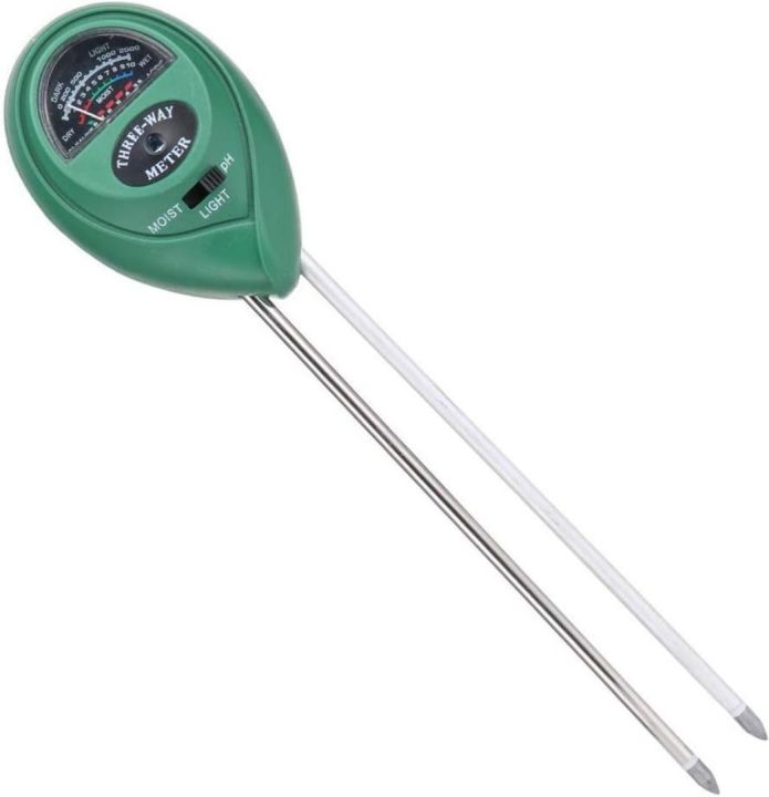 [5765] 3 in 1 Soil Moisture Sensor Meter, Soil pH meter Water Monitor Hydrometer and Sunlight ...