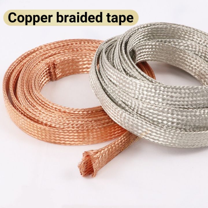 Copper braided tape grounding wire 6/10/25/35/50 square copper stranded ...