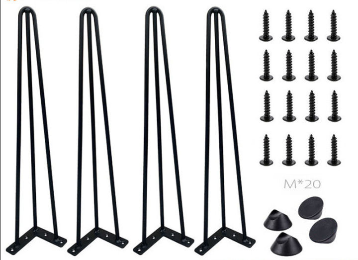8/10/16/18/20inch Hairpin Table Legs for Desk, Dining Table, Side table ...