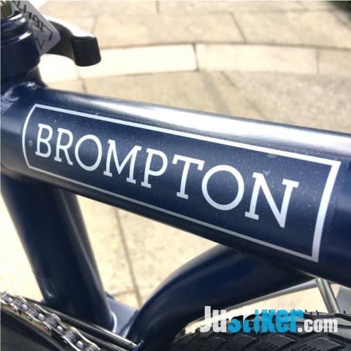 Sticker Sepeda Lipat Brompton Frame Sticker Logo. Sticker Brompton ...