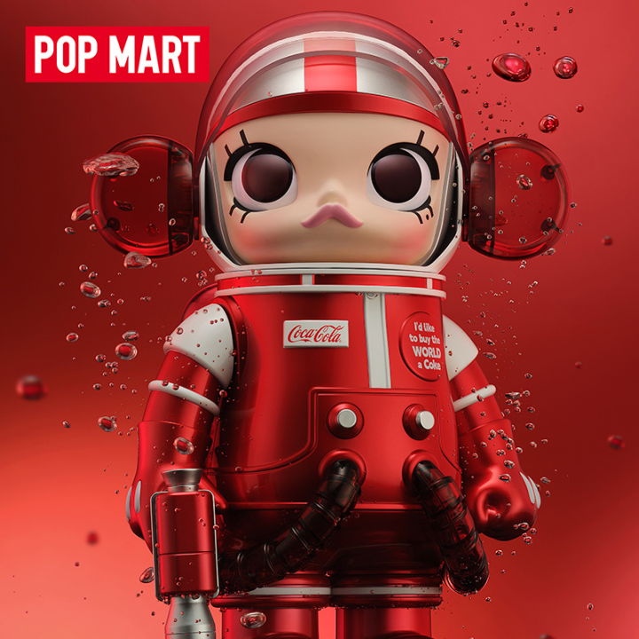 POPMART POP MART Coca-Cola 400%MOLLY Coca-Cola Astronaut 1000%mega ...