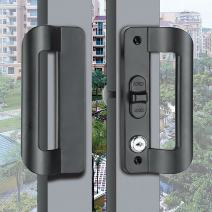 Aluminum Alloy 798/900 Sliding Door Window Lock Set With Key Anti Theft ...