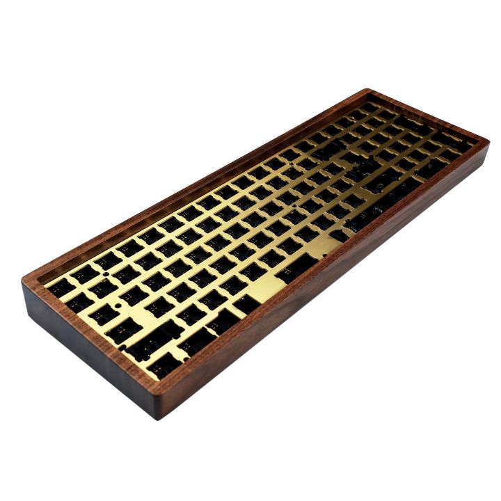 96 Wooden Case Hotswap Keyboard | QMK VIA Underglow RGB ANSI ISO PCB ...