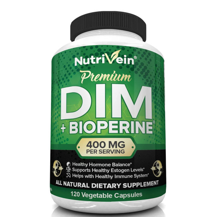 Nutrivein DIM Supplement 400mg Diindolylmethane Plus Bioperine | Lazada ...