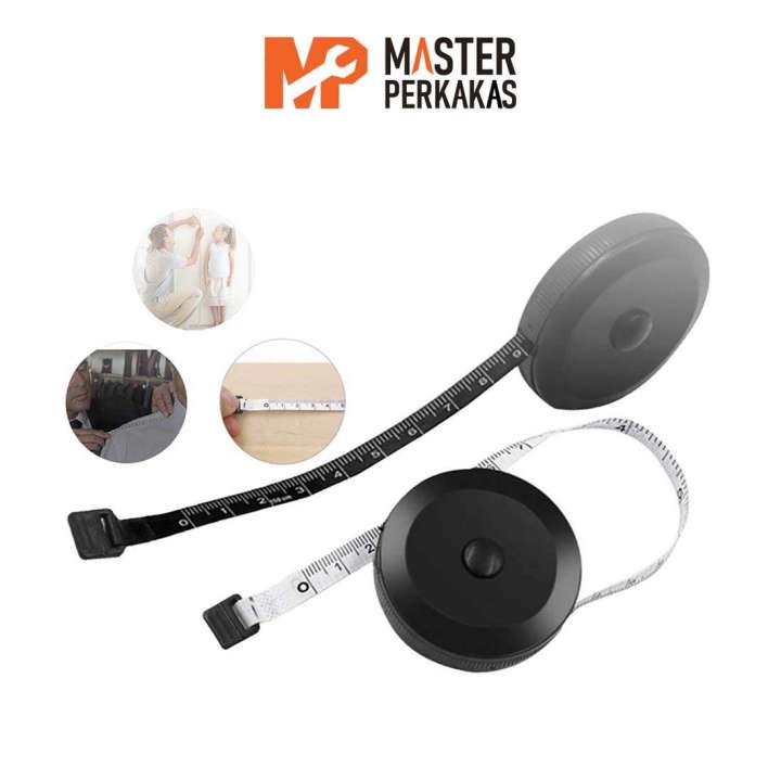 Meteran Gulung Mini 150cm MP / Pengukur Lingkar Perut Kain / Roll Bulat ...