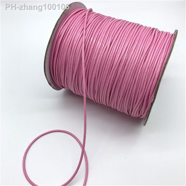 0.5mm 0.8mm 1mm 1.5mm 2mm Pink Waxed Cotton Cord Waxed Thread Cord ...