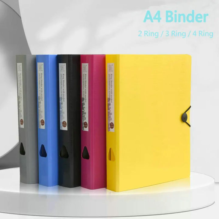 เครื่องใช้สำนักงาน2/3/4 Ring Binder โฟลเดอร์ A4สำหรับเอกสาร Paper File ...