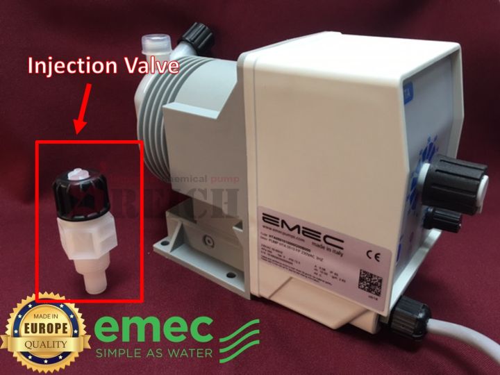วาล์วกันกลับทนเคมี ขนาด 4x6 ใช้กับปั๊มเคมีได้ทุกยี่ห้อ / Injection ...