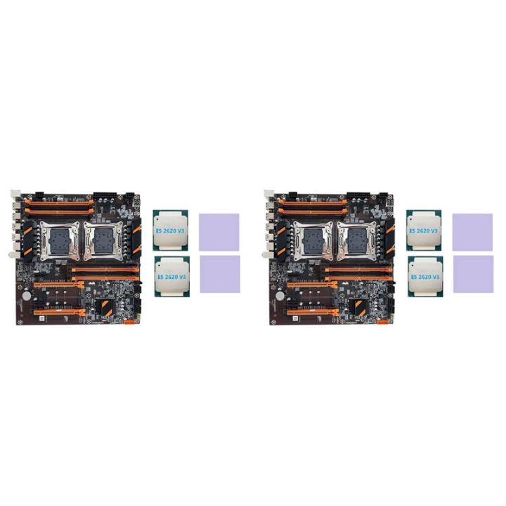 danglan-2X X99 Dual CPU Motherboard LGA2011 Support DDR4 ECC Memory ...