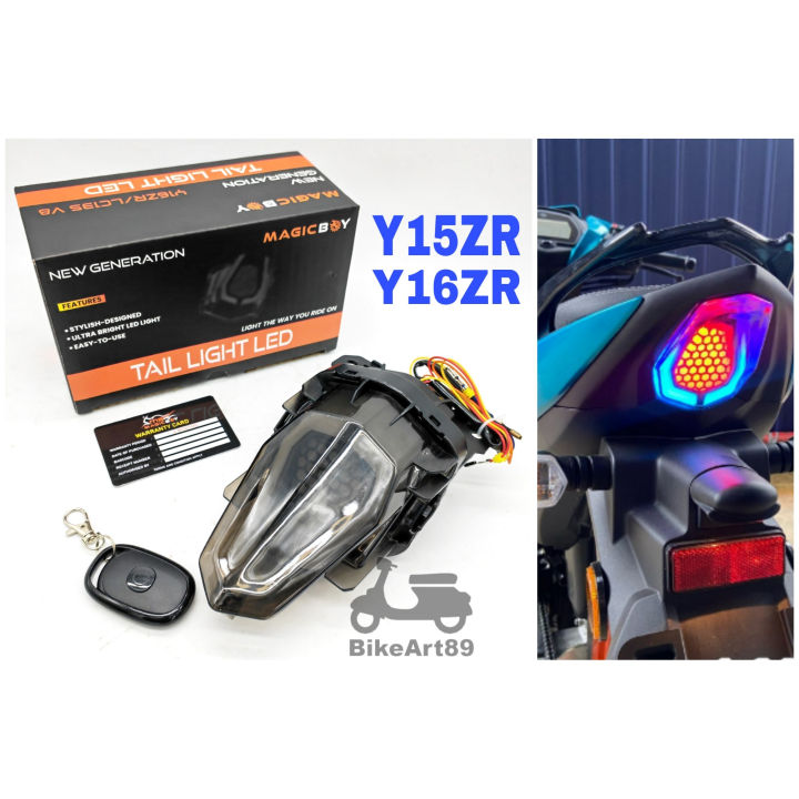 Magic Boy Led Tail Lamp With Remote Contoler Design TST Yamaha Y15ZR ...