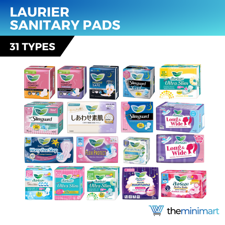 Laurier Sanitary Pads - Super Ultra Slim/Extra Long Pant/Non-Perfume ...