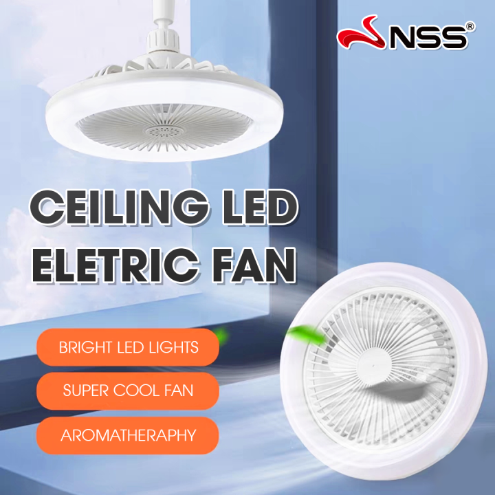 NSS 2 in 1 MODERN CEILING FAN WITH LED LIGHT ELETRIC FAN E27 CEILING ...