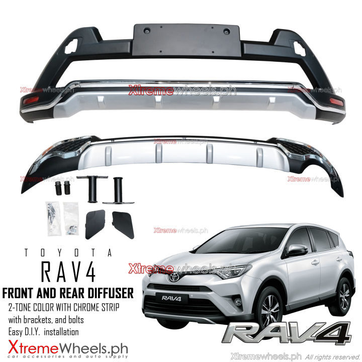 Toyota Rav 4 2016-2018 Front and Rear Bumper Diffuser Thailand Made ...