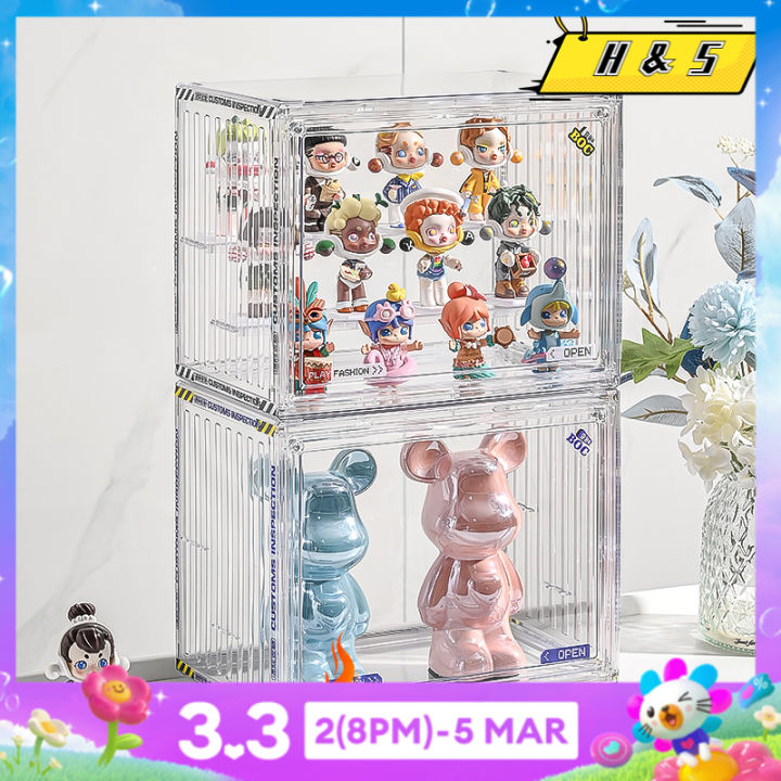 🔥Container Design Acrylic Popmart Display Box Figurine Display Case ...