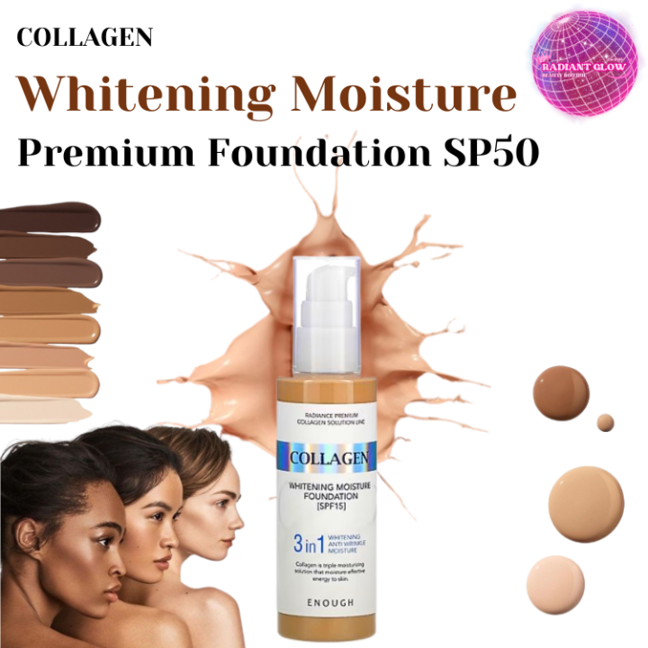 3IN1 ENOUGH COLLAGEN WHITENING MOISTURE FOUNDATION SPF15 | Lazada PH