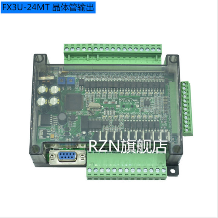 Plc industrial control board controller FX3U-24MT/MR analog multi-axis ...