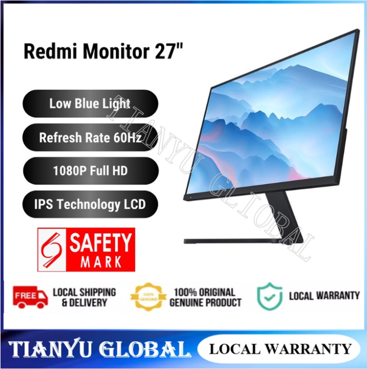 【SG READY STOCK】 Xiaomi Redmi Monitor 27 Inch Screen 60Hz High Refresh ...